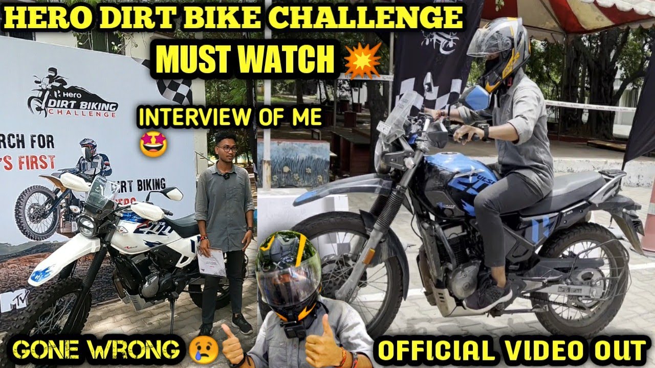 HERO DIRT BIKE CHALLENGE STAGE 2 Exclusive video| They Interviewed me 🤩 ...