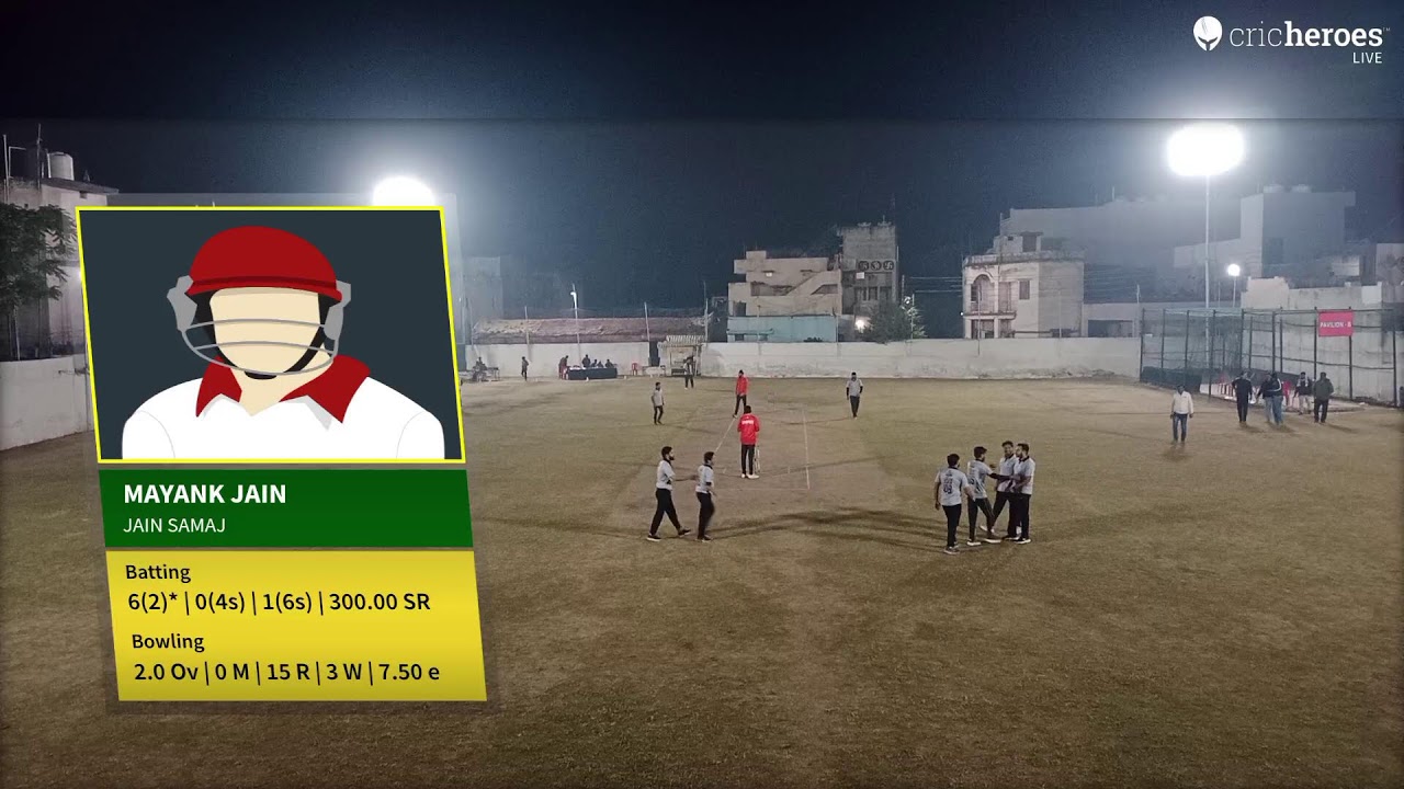 Live Cricket Match | KEWAT SAMAJ vs JAIN SAMAJ | 18-Dec-24 10:10 PM 7 ...