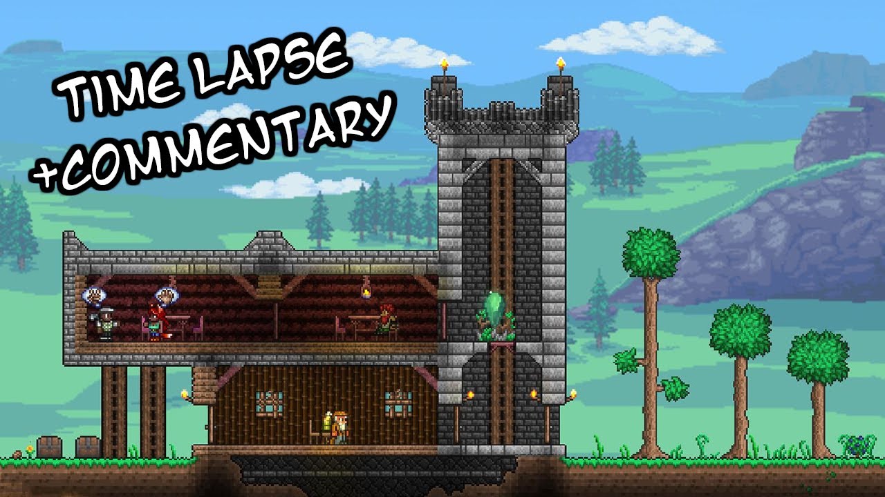 Terraria Build Timelapse - Spawn House - YouTube