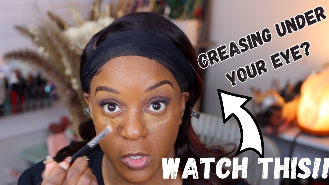 WORRIED ABOUT UNDER EYE CREASING? TRY THESE STEPS!! - YouTube