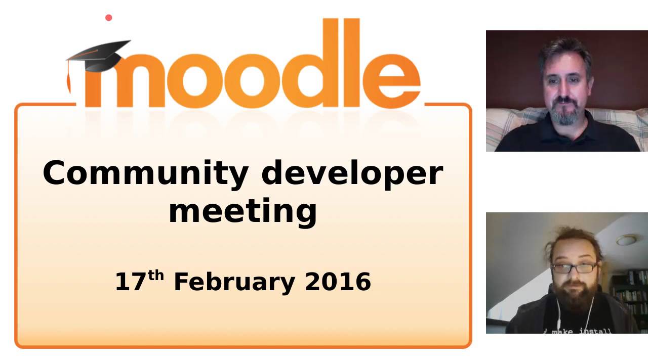 Moodle General Developer Meeting - February 2016 - YouTube