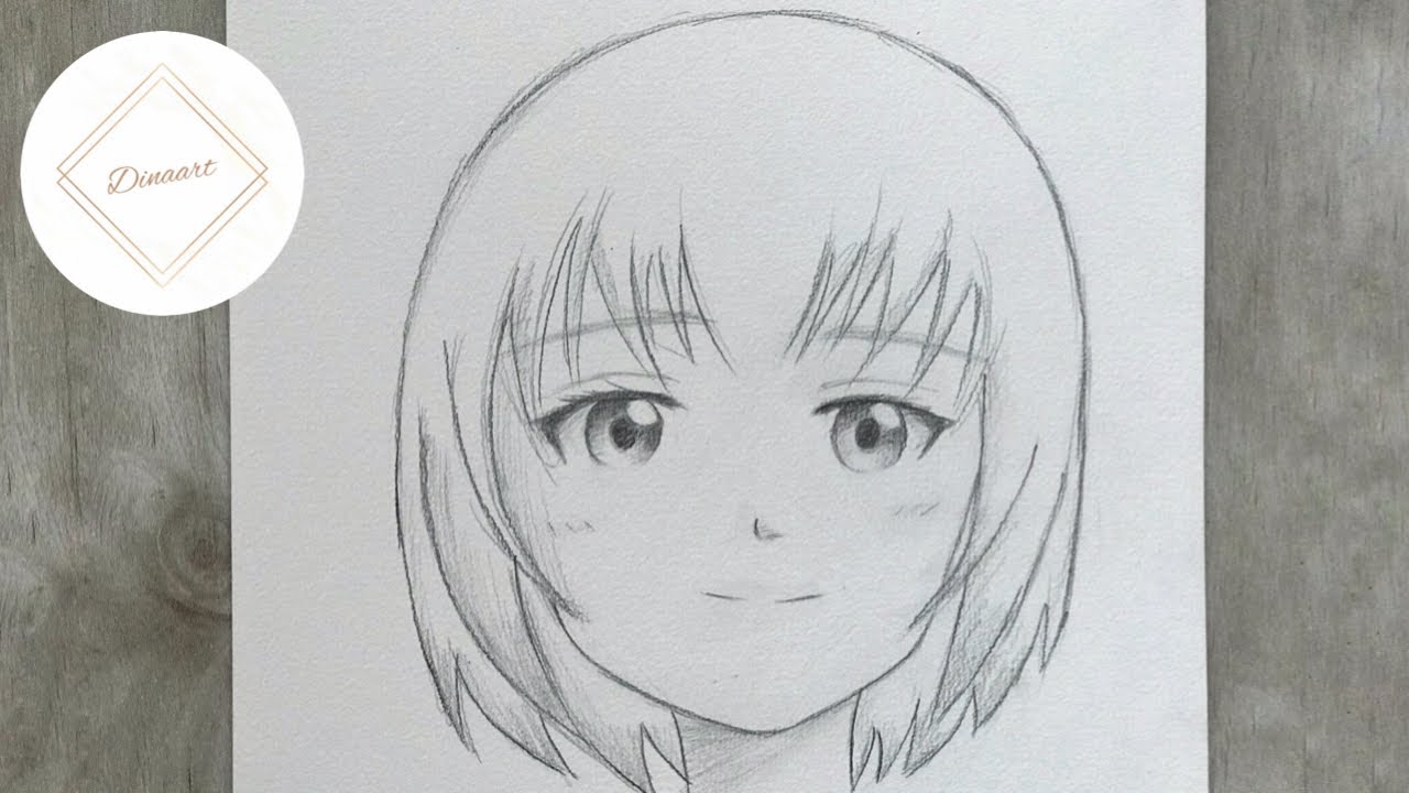 Anime Drawing Tutorial || VERY EASY!! || Dina Art - YouTube