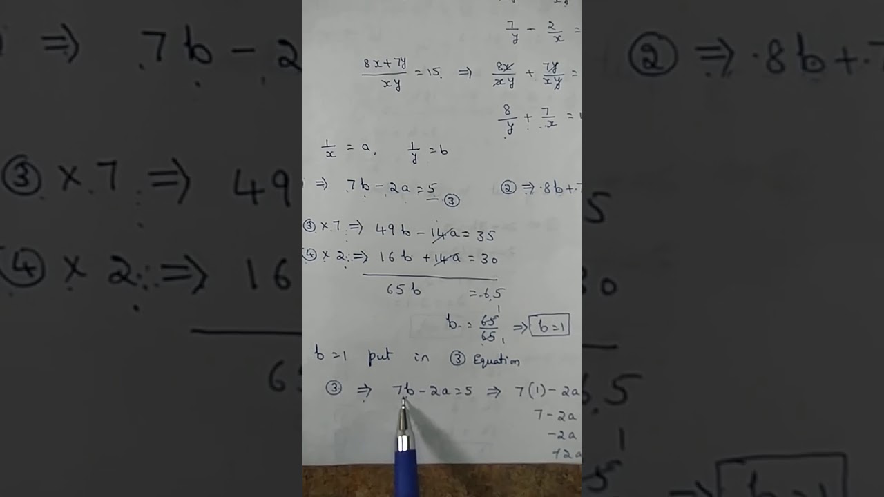 Pair Of Linear Equations In Two Variables 25 Youtube