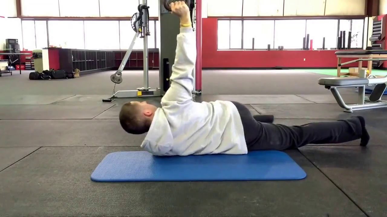 Kettlebell Sidelying Arm Bar - YouTube