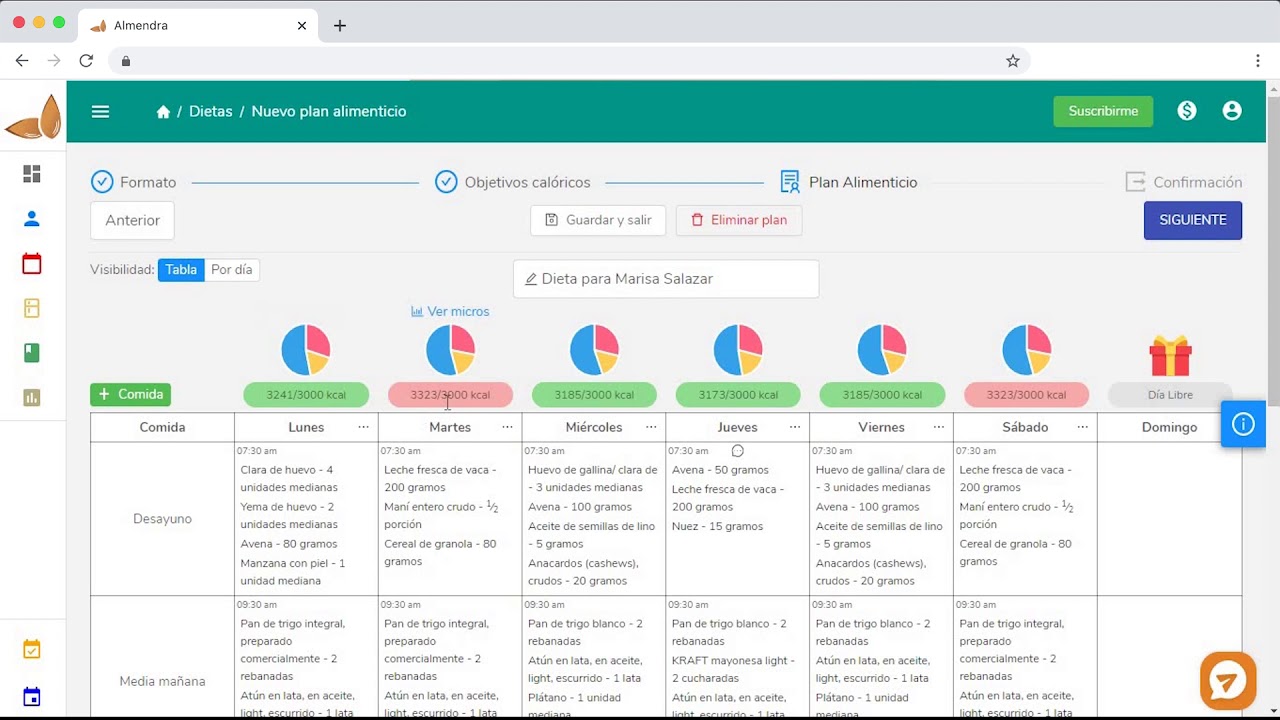 Cómo elaborar un plan alimenticio a partir de una plantilla - YouTube