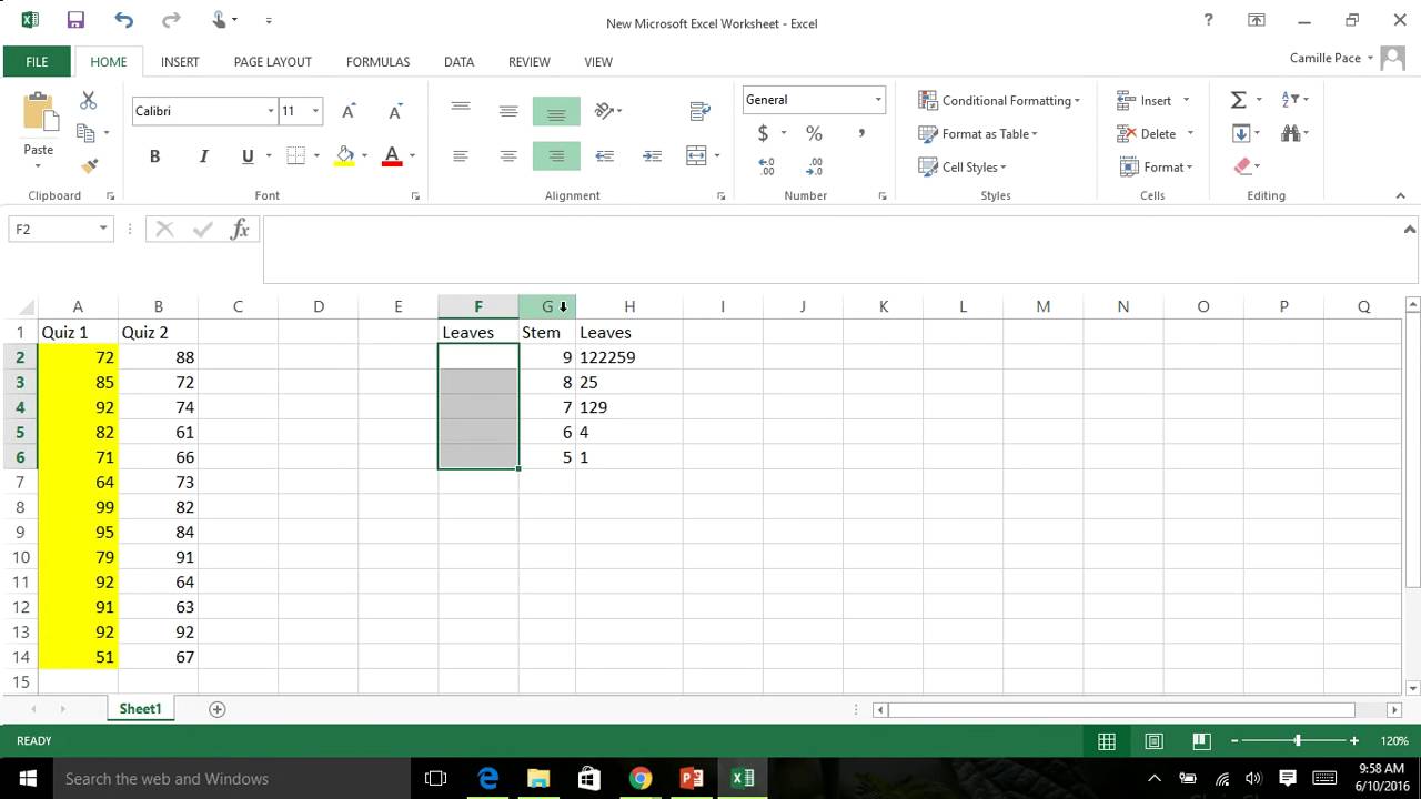 Stem and Leaf Graphs - YouTube