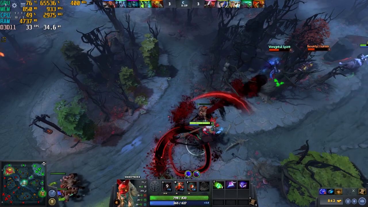 DotA 2 on AMD Ryzen 5 2500u Vega 8 Graphics - Gameplay Benchmark ACER ...