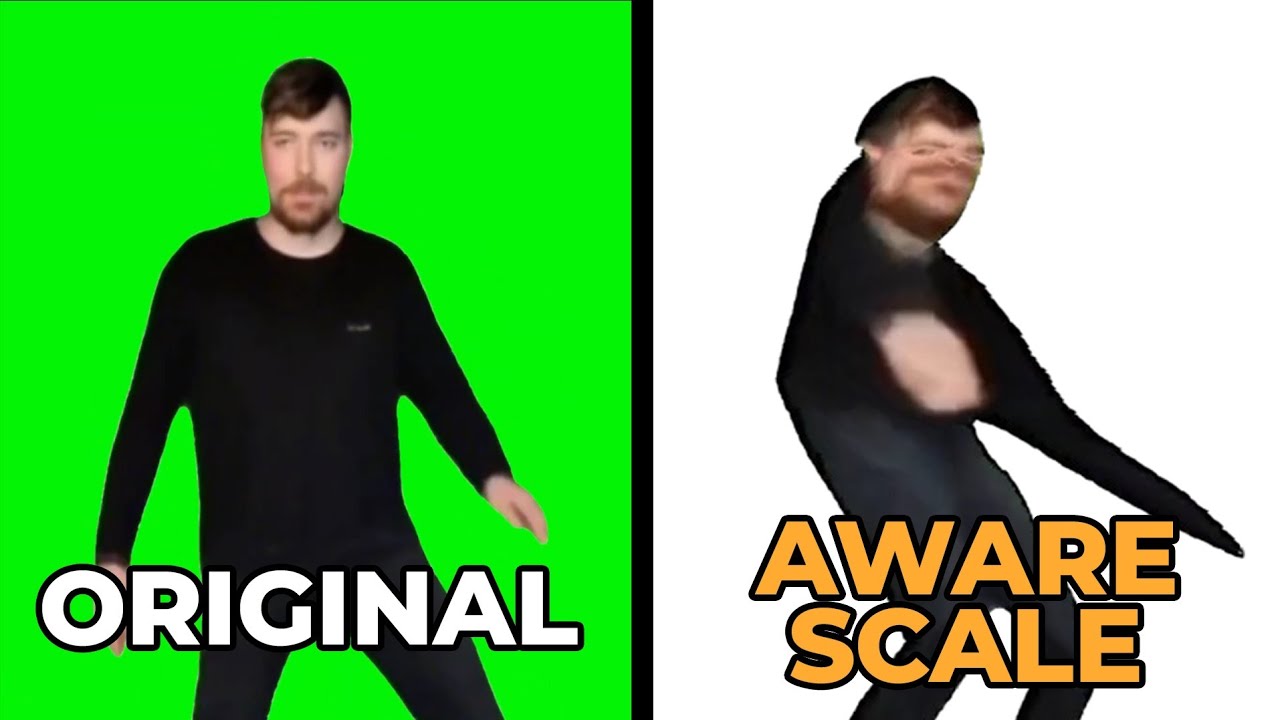MrBeast Rizz Original vs Content Aware Scale | MrBeast Rizz Dance Meme ...