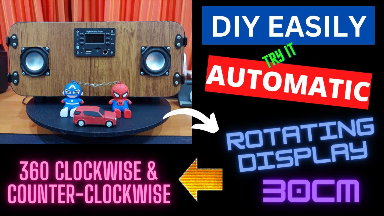 DIY Rotating Stand Display 360 Automatic Back Forth | Great for ...