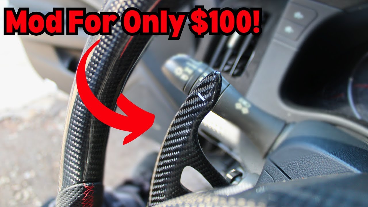 Full Carbon Paddle Shifters | Best Budget Interior Mod - YouTube