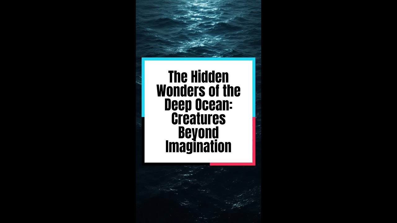 The Hidden Wonders of the Deep Ocean: Creatures Beyond Imagination ...