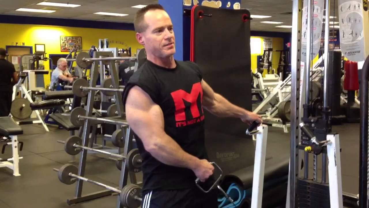 Kent Bierly's exercise of the day 25 side delts with cables - YouTube