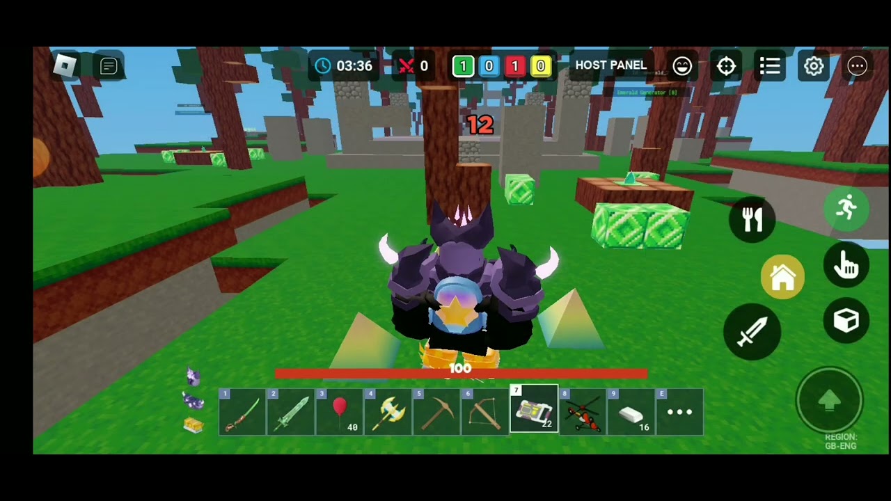 bedwars creative race with my brother - YouTube