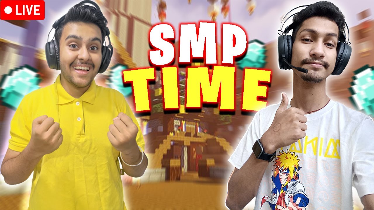 Playing Minecraft SMP, Stumble Guys Later !!!! | RishekGamer is Live 🔴ft. @Me_DROID - YouTube