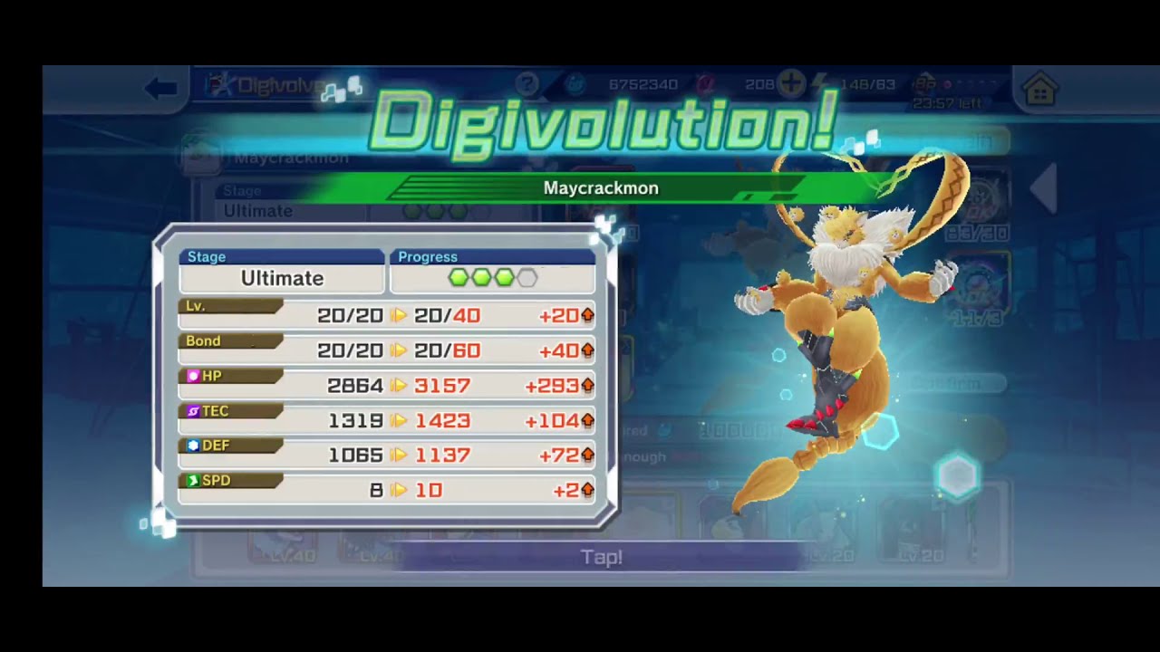 Meicoomon to Maycrackmon - Digimon ReArise - YouTube