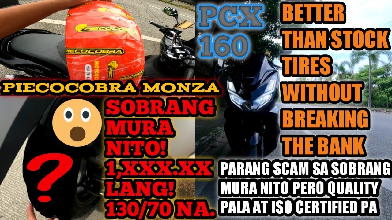 PCX 160 Best Tire Upgrade Piecocobra - YouTube