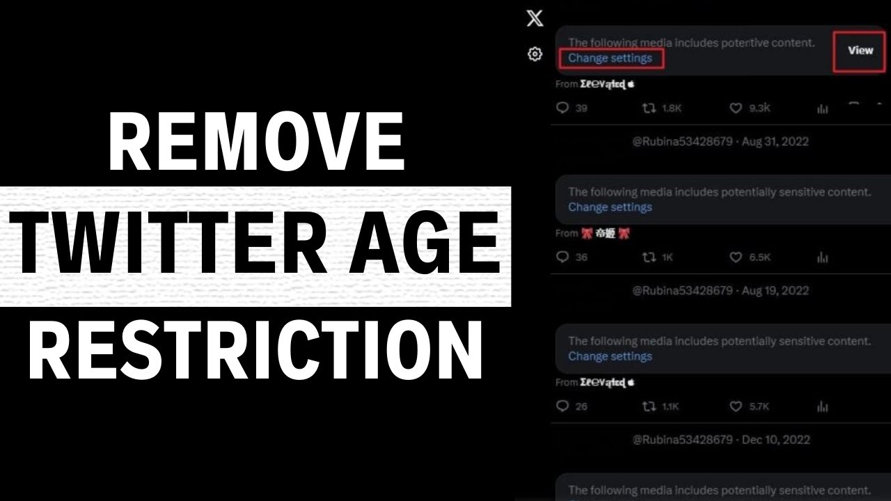 How to Turn Off Age Restriction on X (Formerly Twitter) App - YouTube
