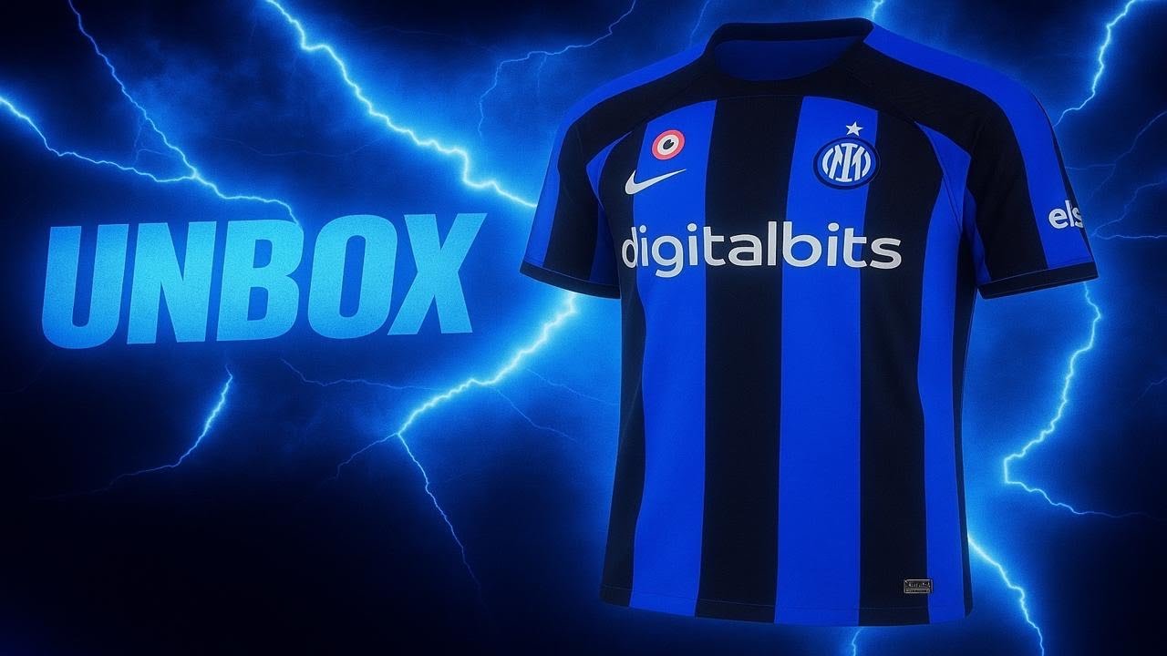Inter Milan football shirt HOME kit 2022/2023 (Player Version) Unboxing ...
