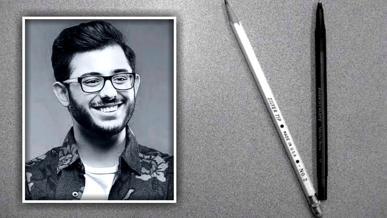 How to draw CARRY MINATI | Sketch tutorial | Pencil shading, Blending ...