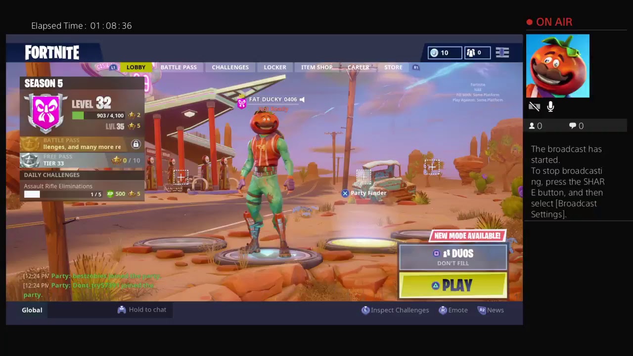 FAT_DUCKY_0406's Live PS4 Broadcast - YouTube