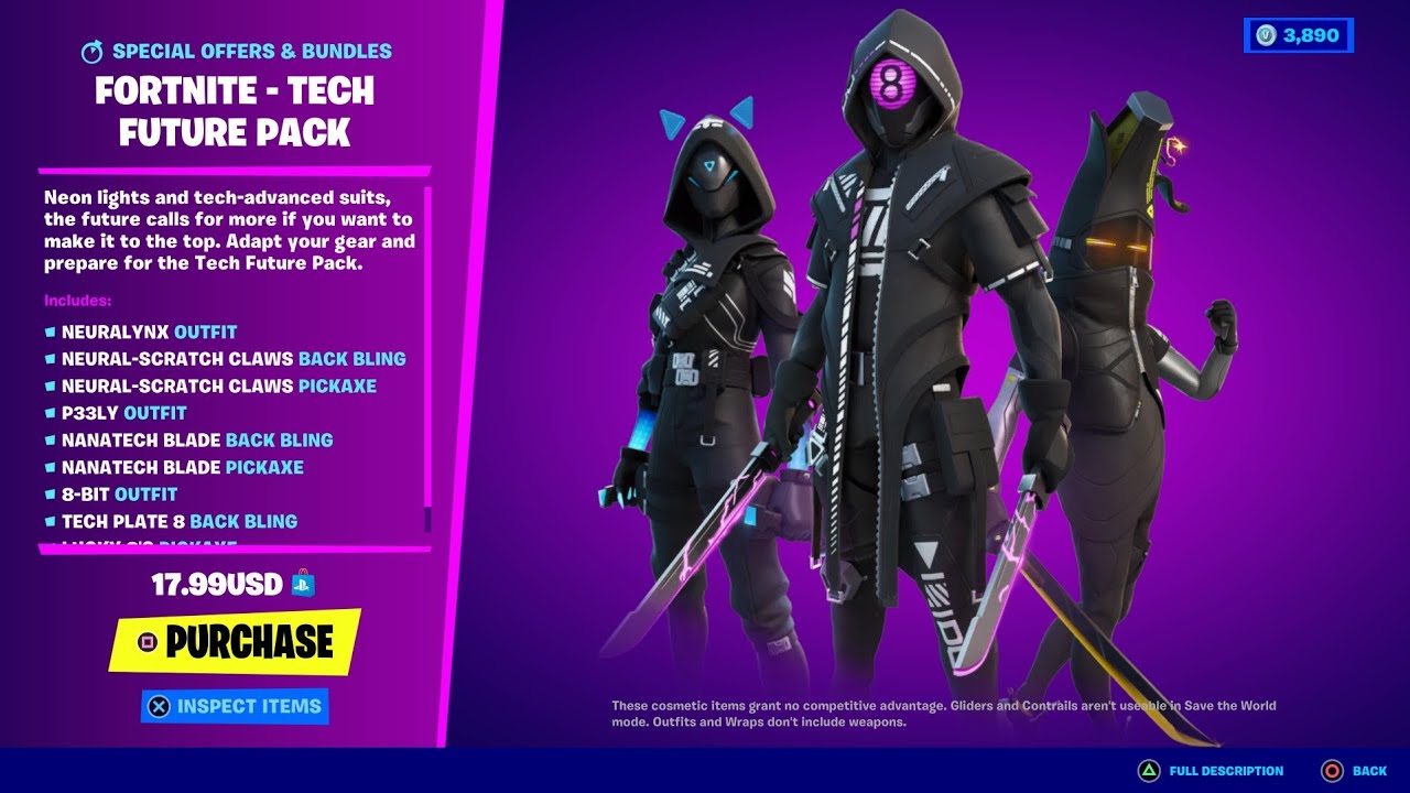 Fortnite TECH FUTURE PACK - YouTube