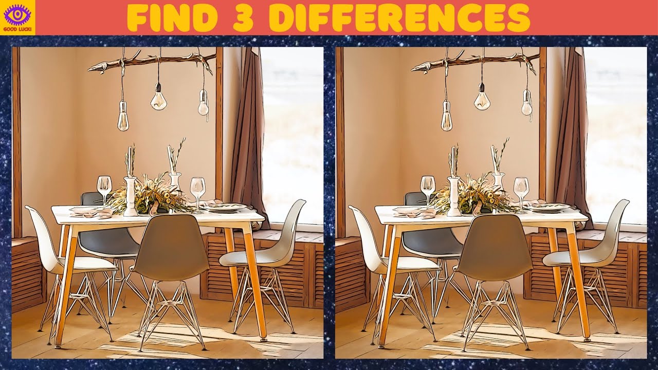 【Find the Difference】 Brain Game Puzzle 120 - YouTube