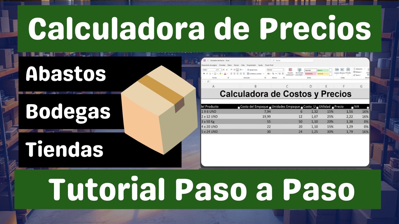 Como calcular el Precio de VENTA de un PRODUCTO en excel | Calculadora ...