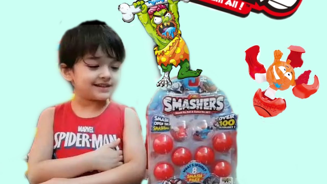 Smashers Series 1 Sports UNBOXING SMASH BUS en Pe Toys - YouTube