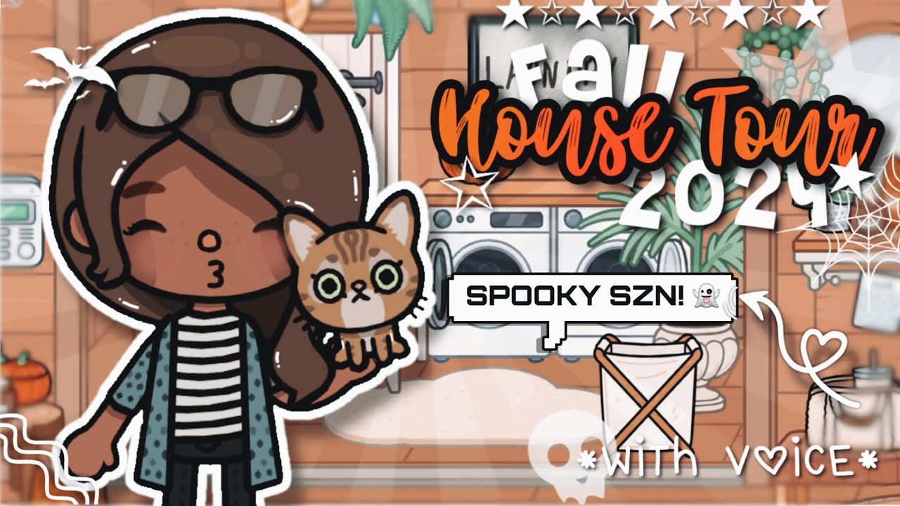 Fall/ Autumn House Tour 🐈‍⬛🍂|| (part 1.) *with voice🎙️*|| Toca Boca ...