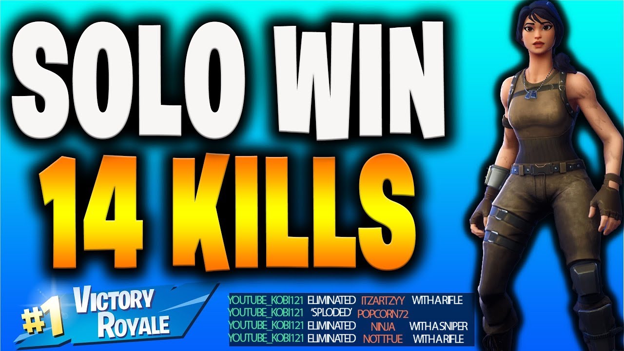 14 Kill Solo Win! (Fortnite Battle Royale) - YouTube