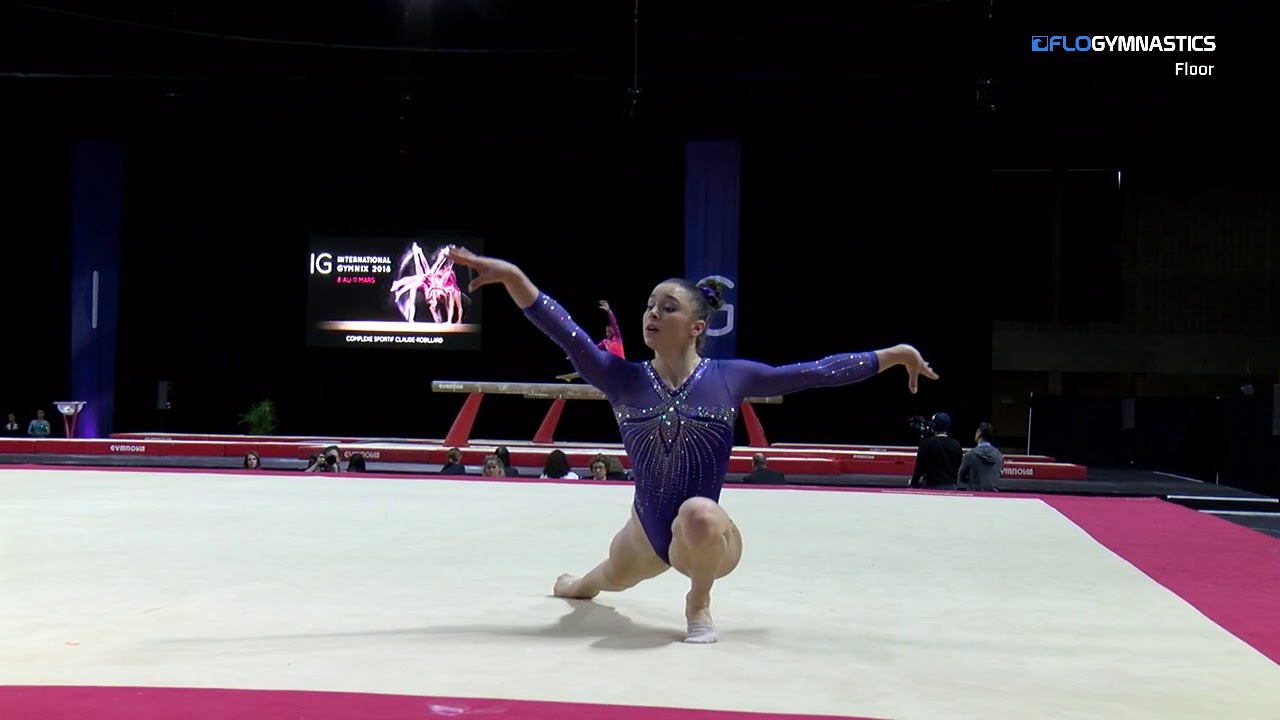 Irina Alexeeva, WOGA - Floor (1st Place) - 2018 International Gymnix ...