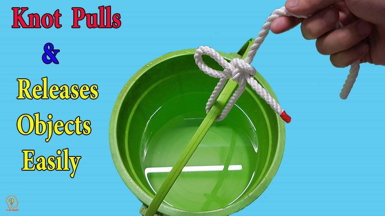 How to tie REMOTE RELEASE KNOT | Useful for Lowering Down Objects ...