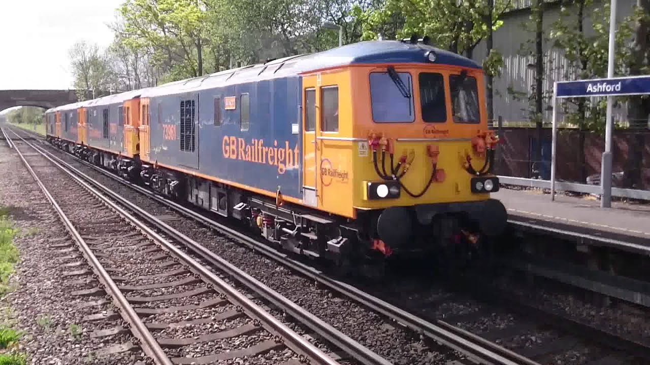 Class 73961/963/964 and 73141 Ashford 05May15 - YouTube