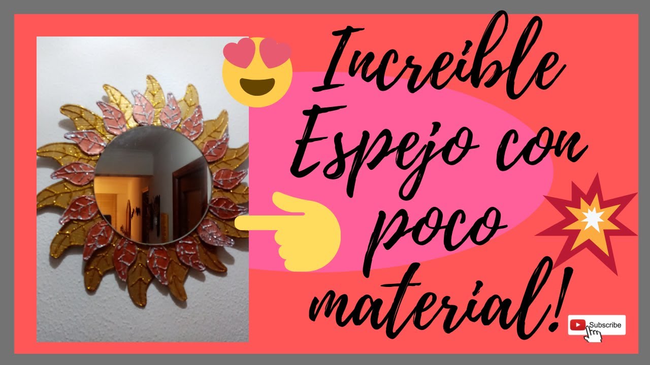 PRECIOSO CUADRO DE ESPEJO - YouTube
