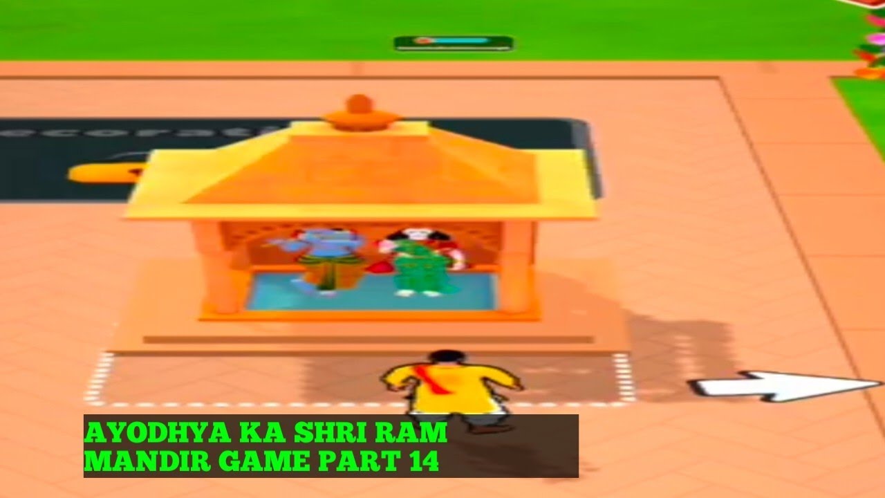AYODHYA KA SHRI RAM MANDIR GAME PART 14 / UNLOCK RADHA KRISHNA JI ...