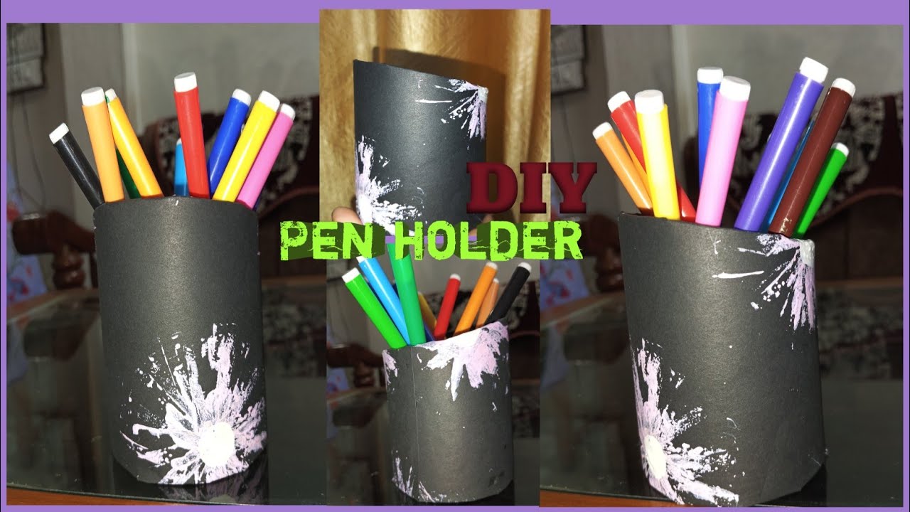 DIY Pen holder || Making Pen Stand || Waste Material craft# ...