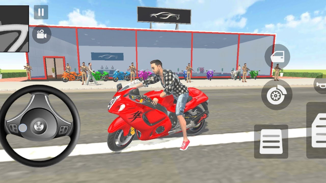 Modified Hayabusa Bike showroom opening 💲🤑 Indian Theft auto 3d 🔥 full ...