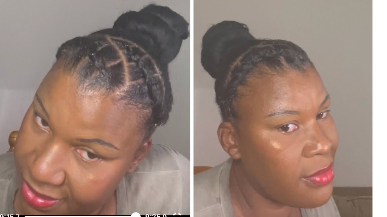 A Very Fabulous 4C Natural Hairstyle with Braiding Hair / Pretty ...