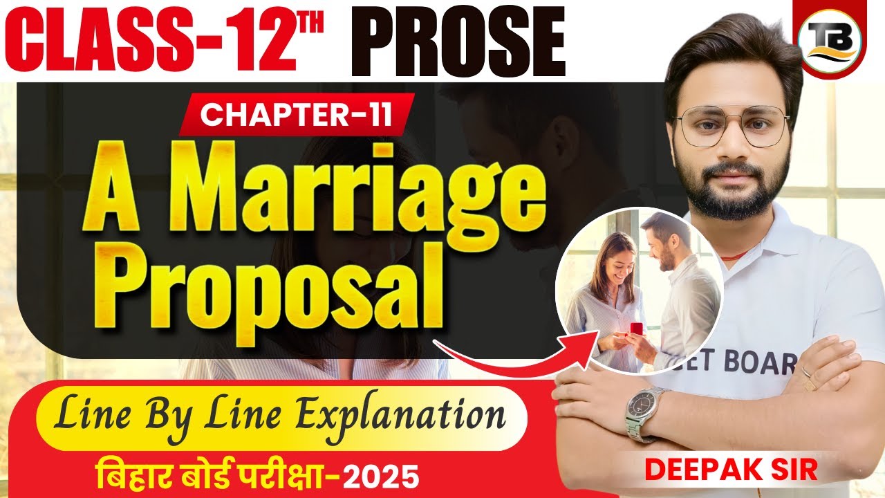 English Class 12 Prose Chapter 11 | A Marriage Proposal | Class 12th English Bihar board ...