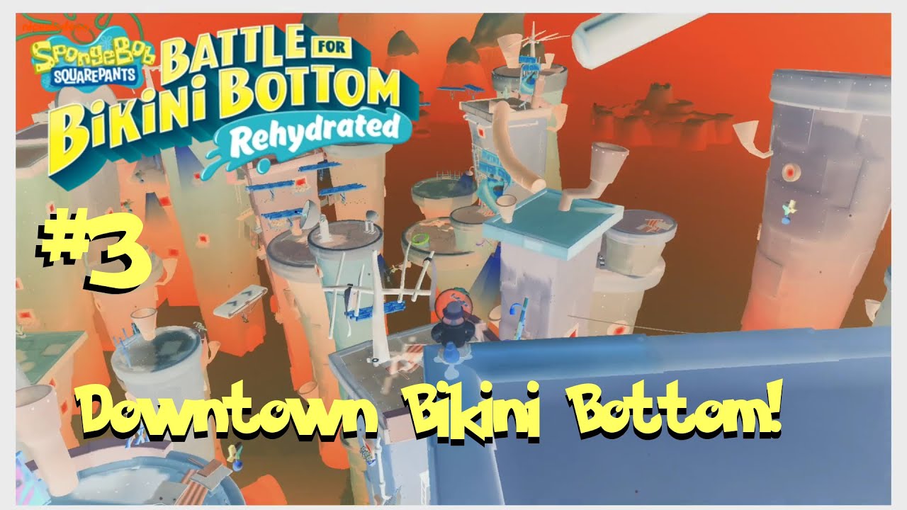 Rundown Downtown Bikini Bottom! | Spongebob BFBB Rehydrated Inverted ...
