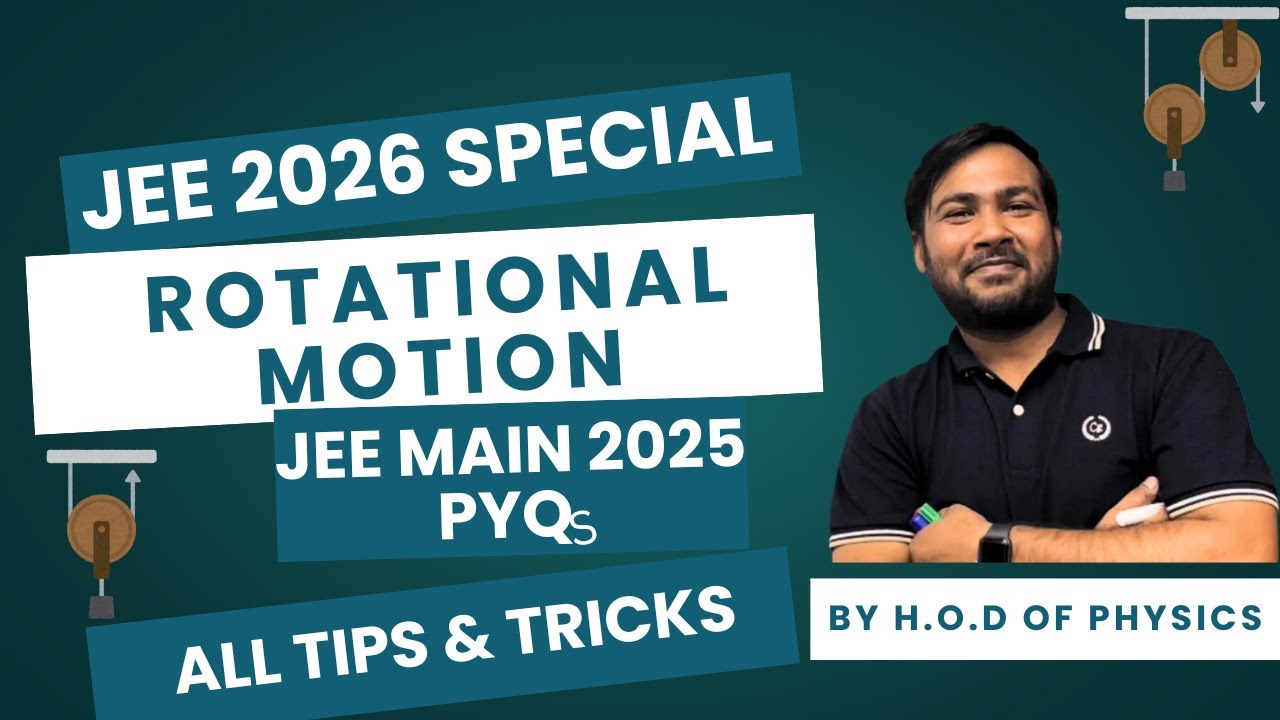 Rotational Motion PYQs JEE Main 2025 | All Questions Solved with Short ...