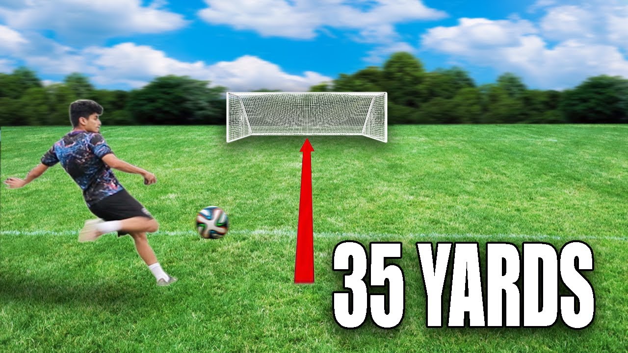 Scoring 1 AMAZING Goal From 1-35 Yards - YouTube