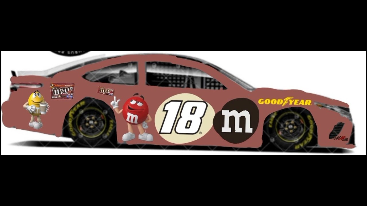 paint scheme concept: kyle Busch 2018 18 crunchy espresso m&ms Toyota ...