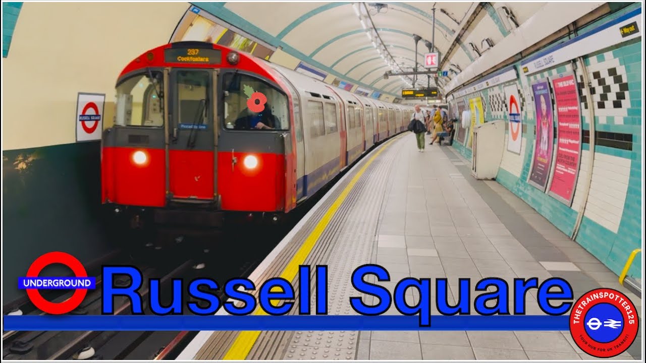 Piccadilly Line Trains at Russel Square Station - London Underground ...