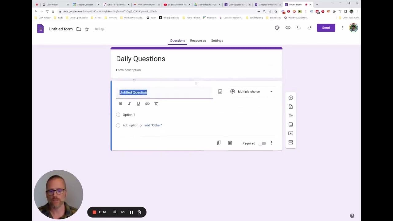 Using Google Forms And Sheets To Track Your Daily Information & Journaling - YouTube