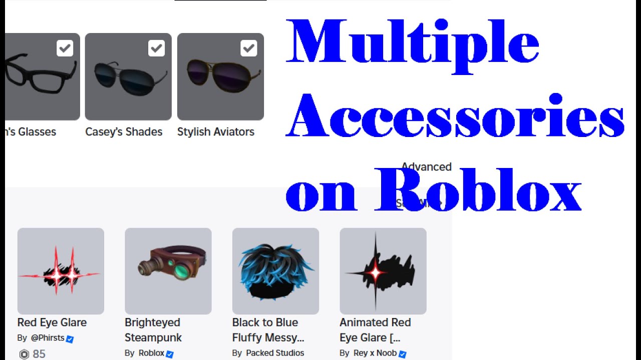 Roblox: Wear Multiple Accessories! (EASY Tutorial) - YouTube