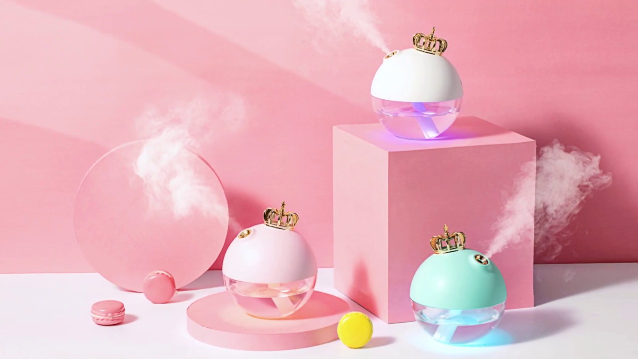 Crown Humidifier With 1200mAh Battery Rechargeable Portable Aroma ...