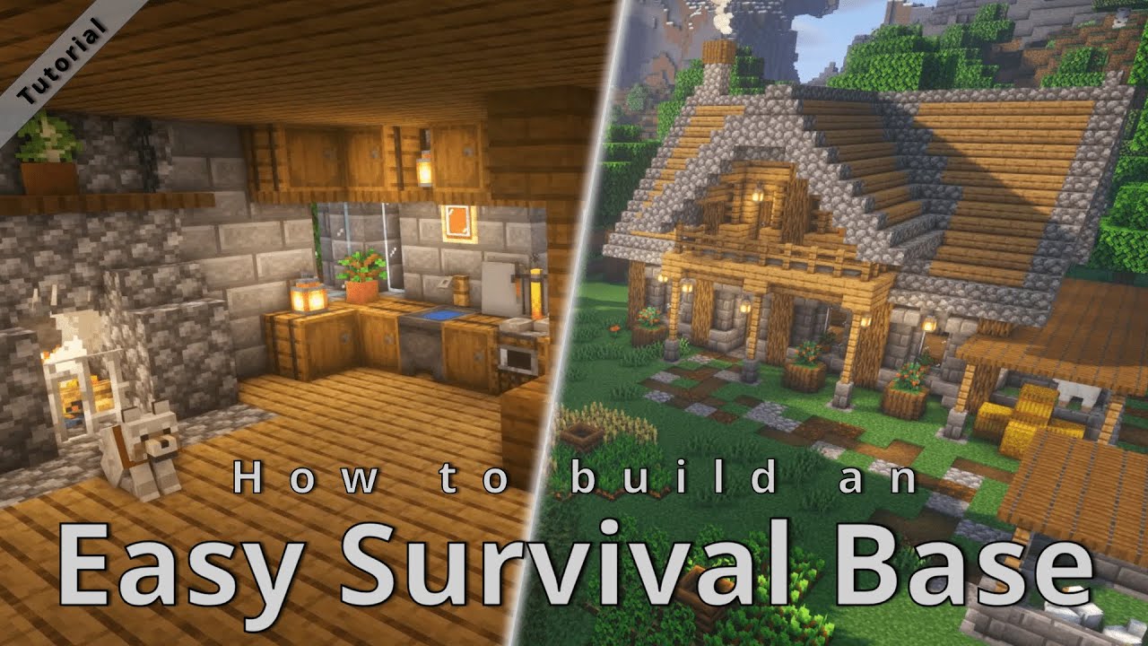 Minecraft: How to build an Easy Survival Starter Base | Survival ...