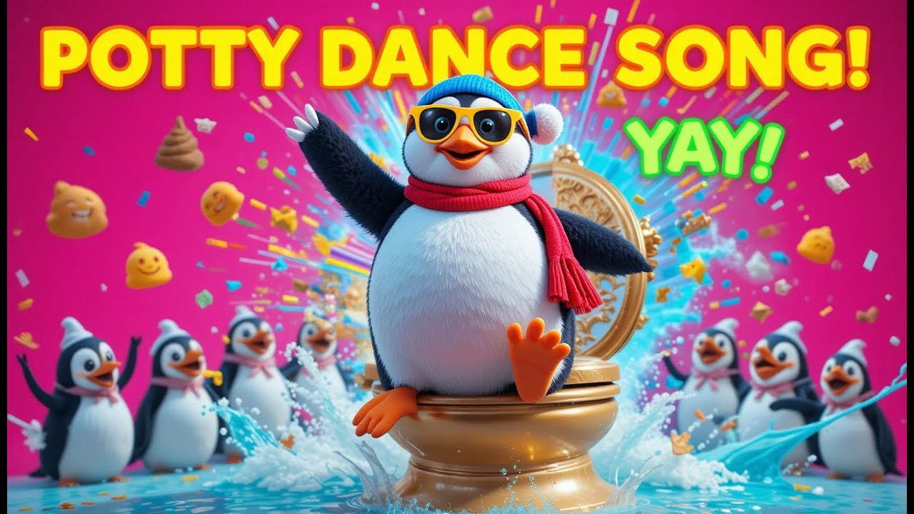 Pippin’s Potty Dance 🚽 FUN Toddler Potty Training Video | Penguin Dance ...