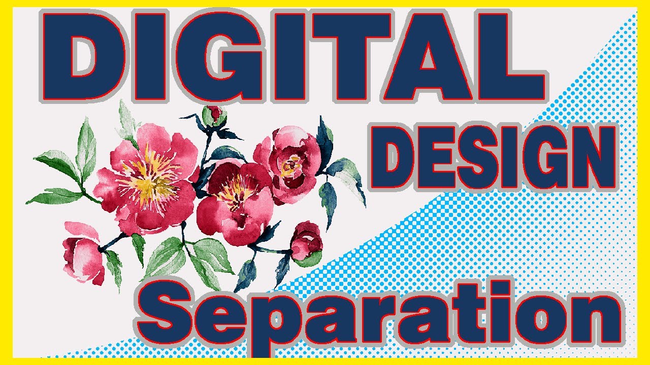 Digital flower butta separation | Design separation | Photoshop ...